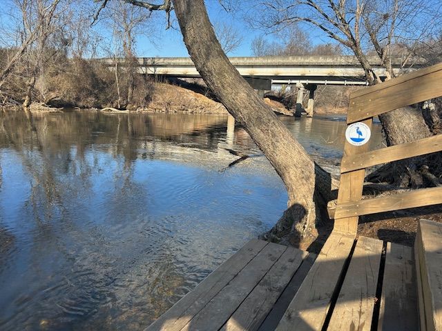 Moravian Creek river access in Wilkesboro